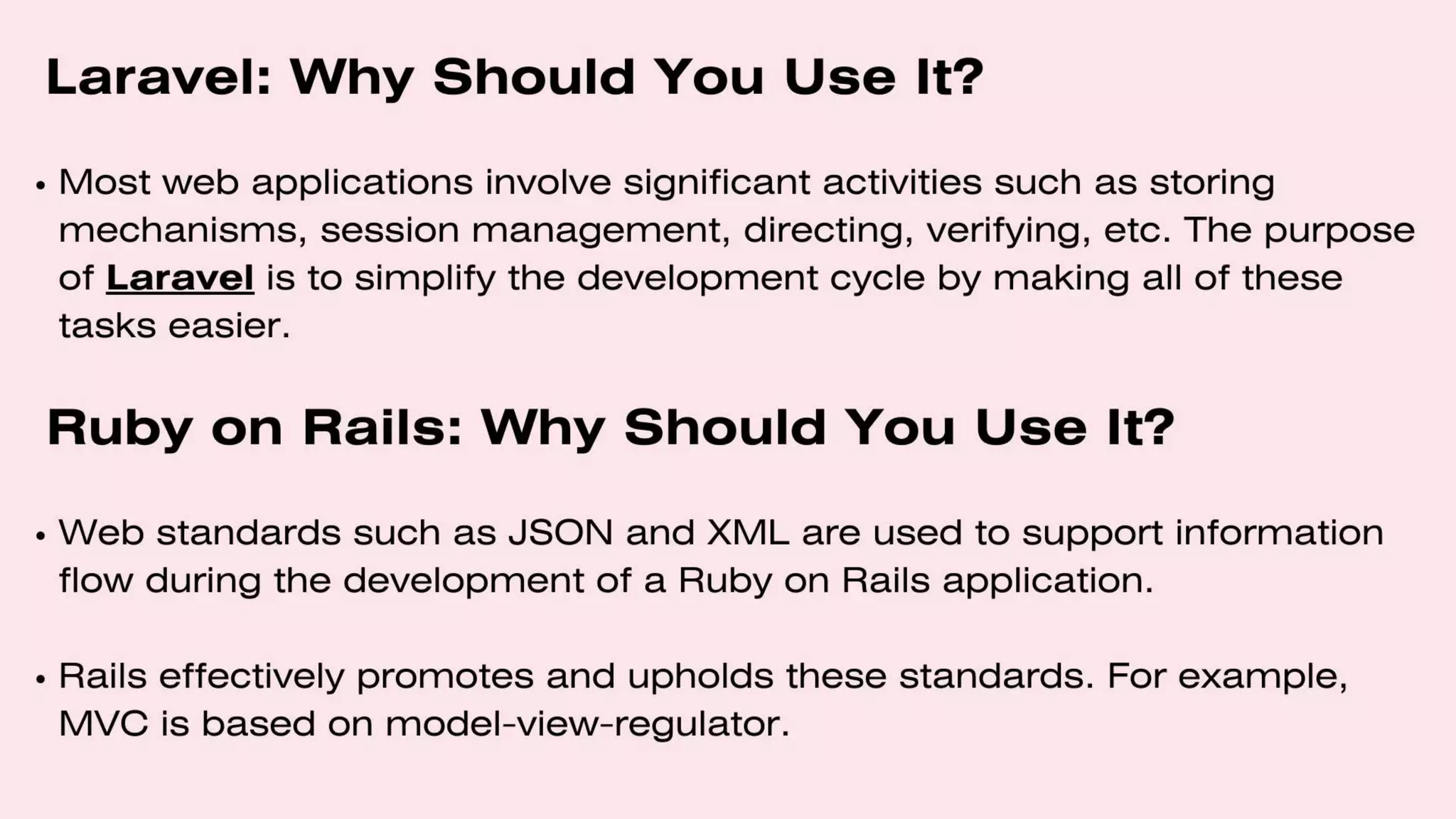 Ruby on Rails vs laravel - A Detailed Comparison | PPT Ruby on Rails vs laravel - A Detailed Comparison | PPT