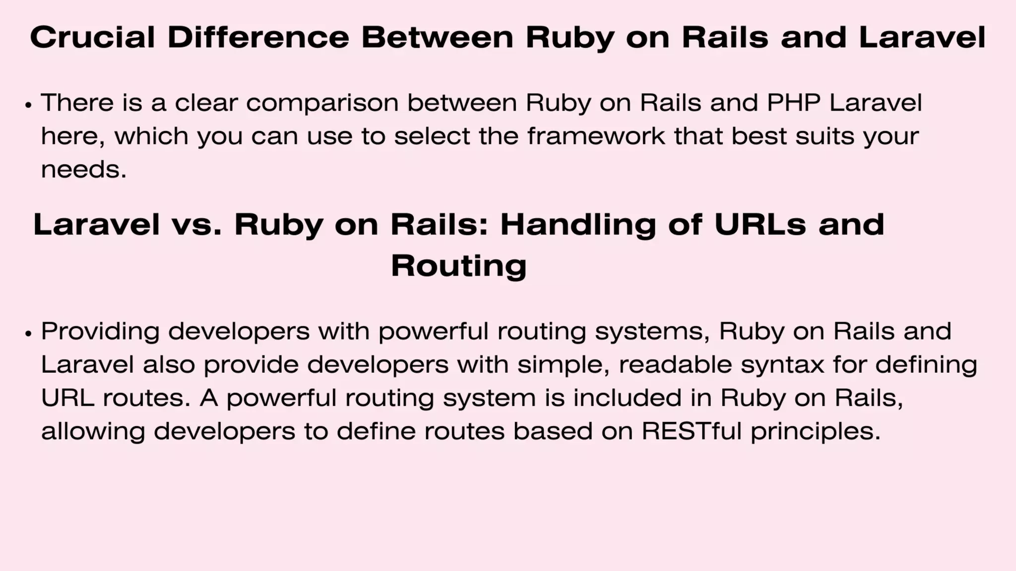 Ruby on Rails vs laravel - A Detailed Comparison | PPT Ruby on Rails vs laravel - A Detailed Comparison | PPT
