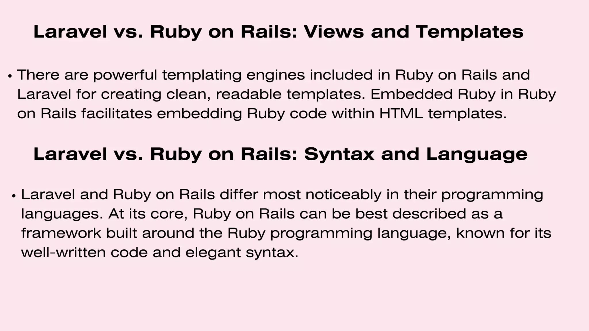 Ruby on Rails vs laravel - A Detailed Comparison | PPT Ruby on Rails vs laravel - A Detailed Comparison | PPT