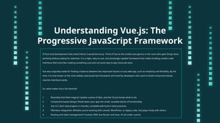 Laravel Vs Vue.js: Best Combination for Modern Web Development | PPTX