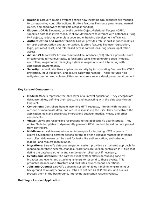 Laravel Web Development: A Comprehensive Guide | PDF