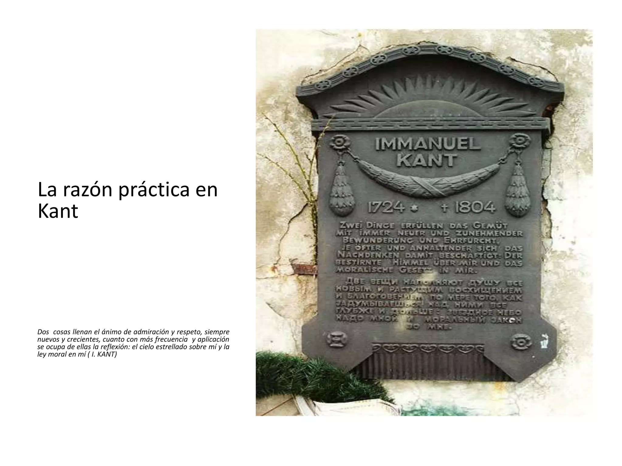 La razón práctica en kant | PPTX