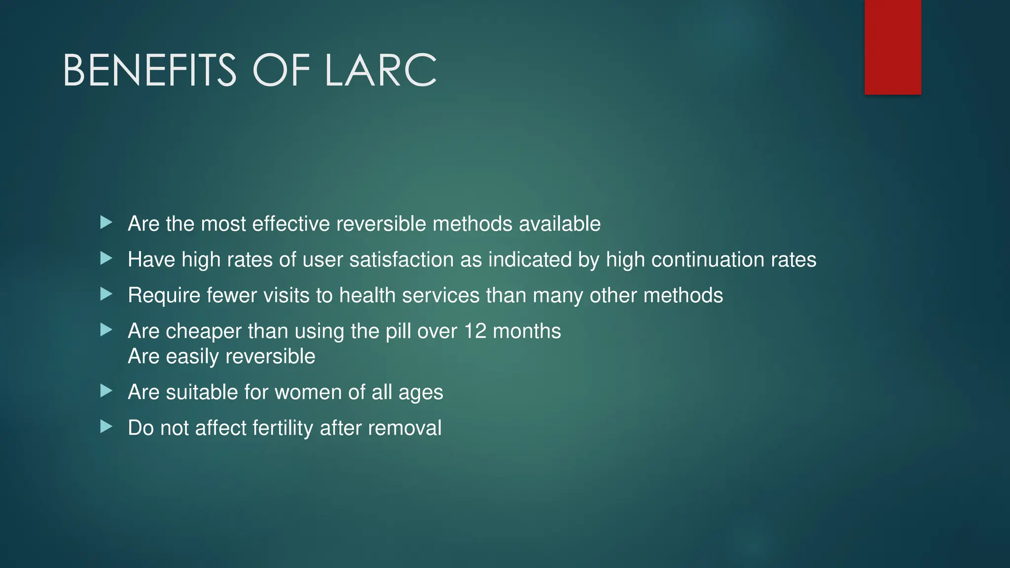 LARC.pptx long acting reversible contraceptive | PPTX