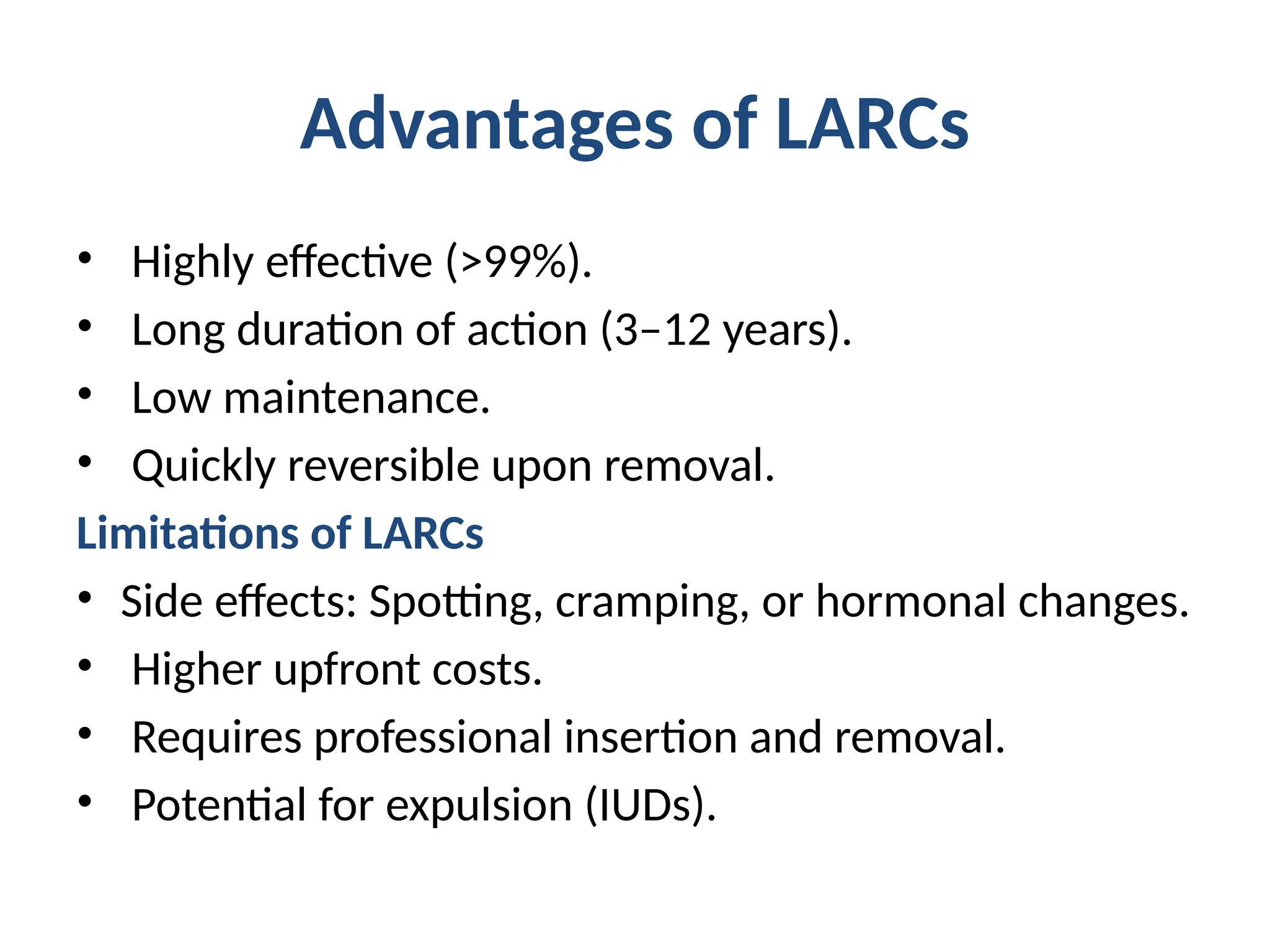 LARCs_Presentation (1).pptx long acting reversible contraceptives | PPTX