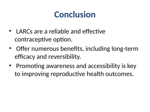 LARCs_Presentation (1).pptx long acting reversible contraceptives | PPTX