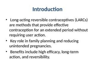 LARCs_Presentation (1).pptx long acting reversible contraceptives | PPTX