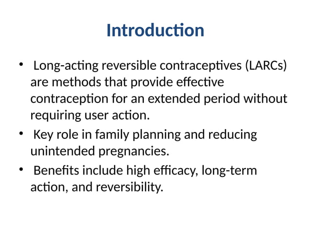 LARCs_Presentation (1).pptx long acting reversible contraceptives | PPTX