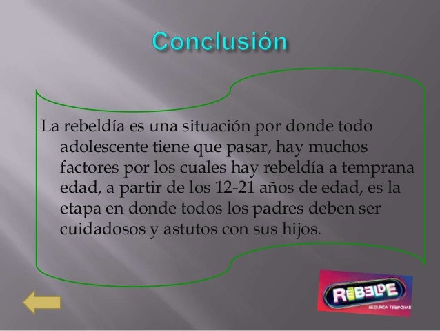 La Rebeldía De Los Adolescentes