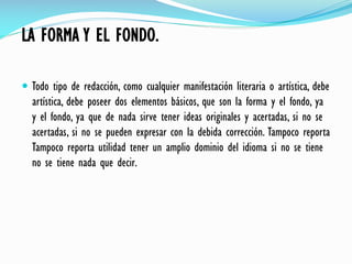 La redacción y sus elementos | PDF