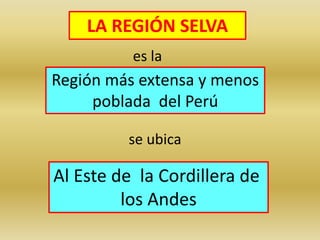 La región selva 2º | PPTX