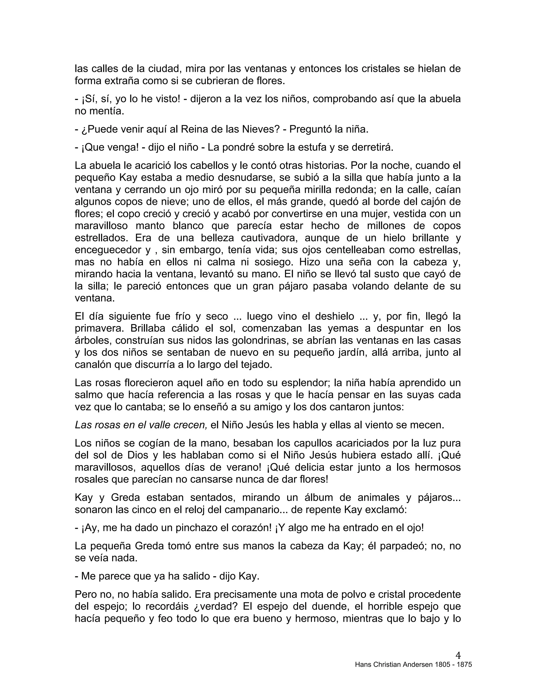 La reina de las nieves | PDF