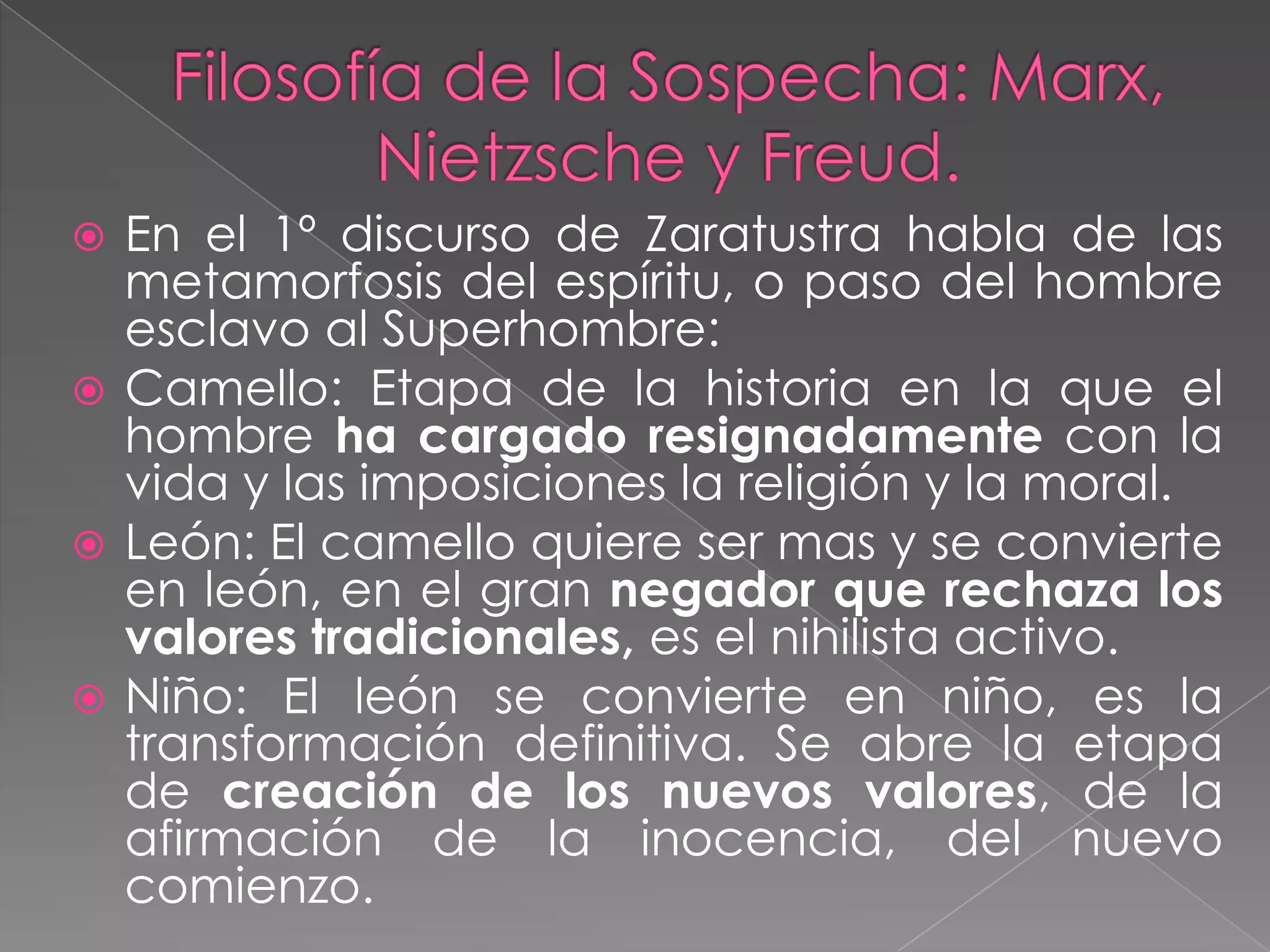 La relación entre filosofía e ideología Marx-Freud-Nietzsche | PPT