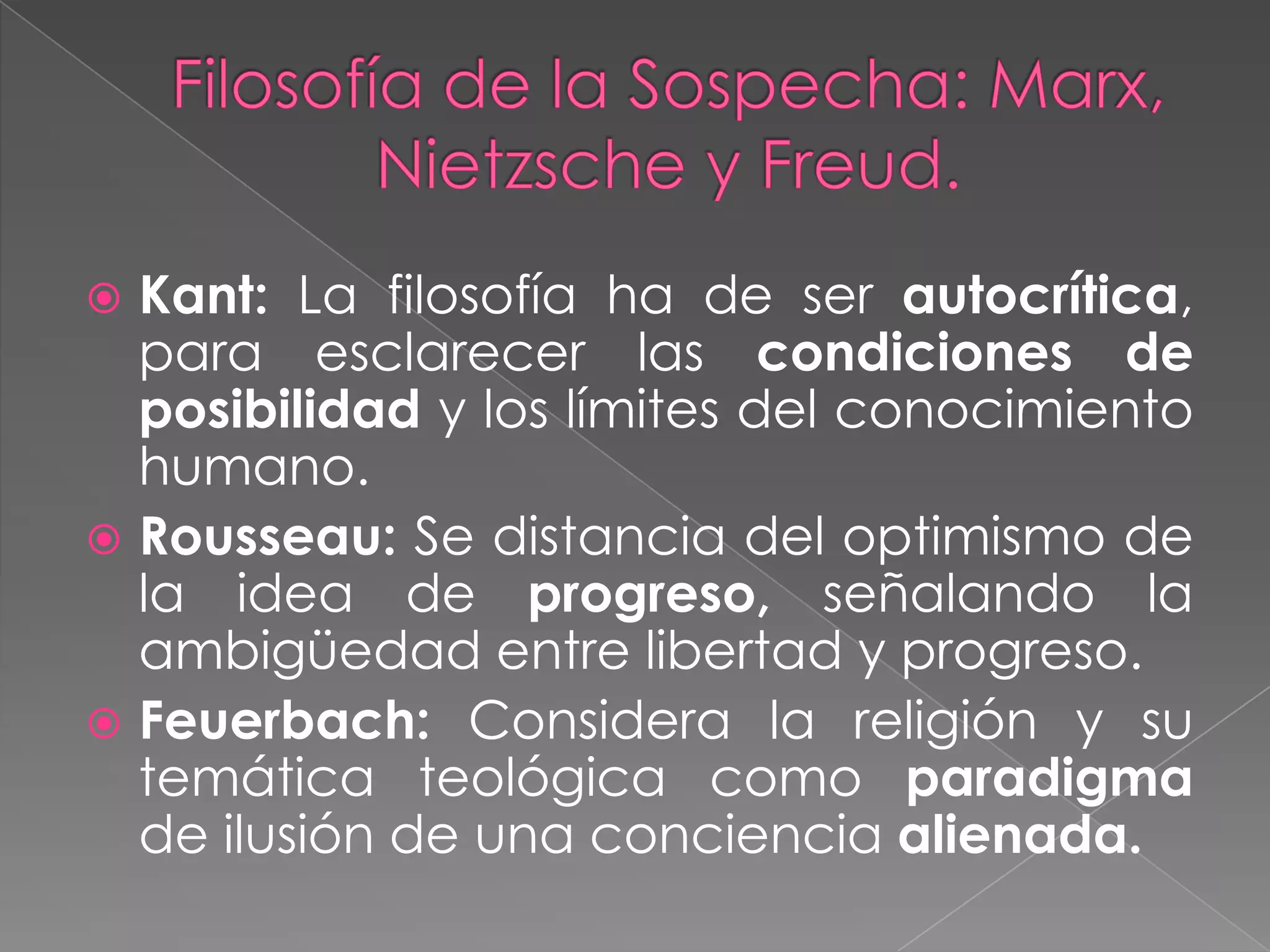 La relación entre filosofía e ideología Marx-Freud-Nietzsche | PPT