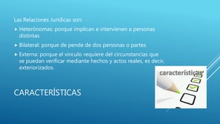 La relación y el hecho jurídico | PPTX