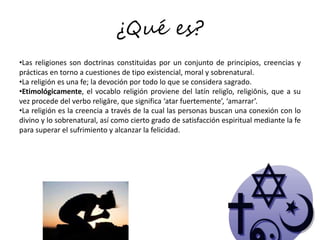 La religion | PPTX