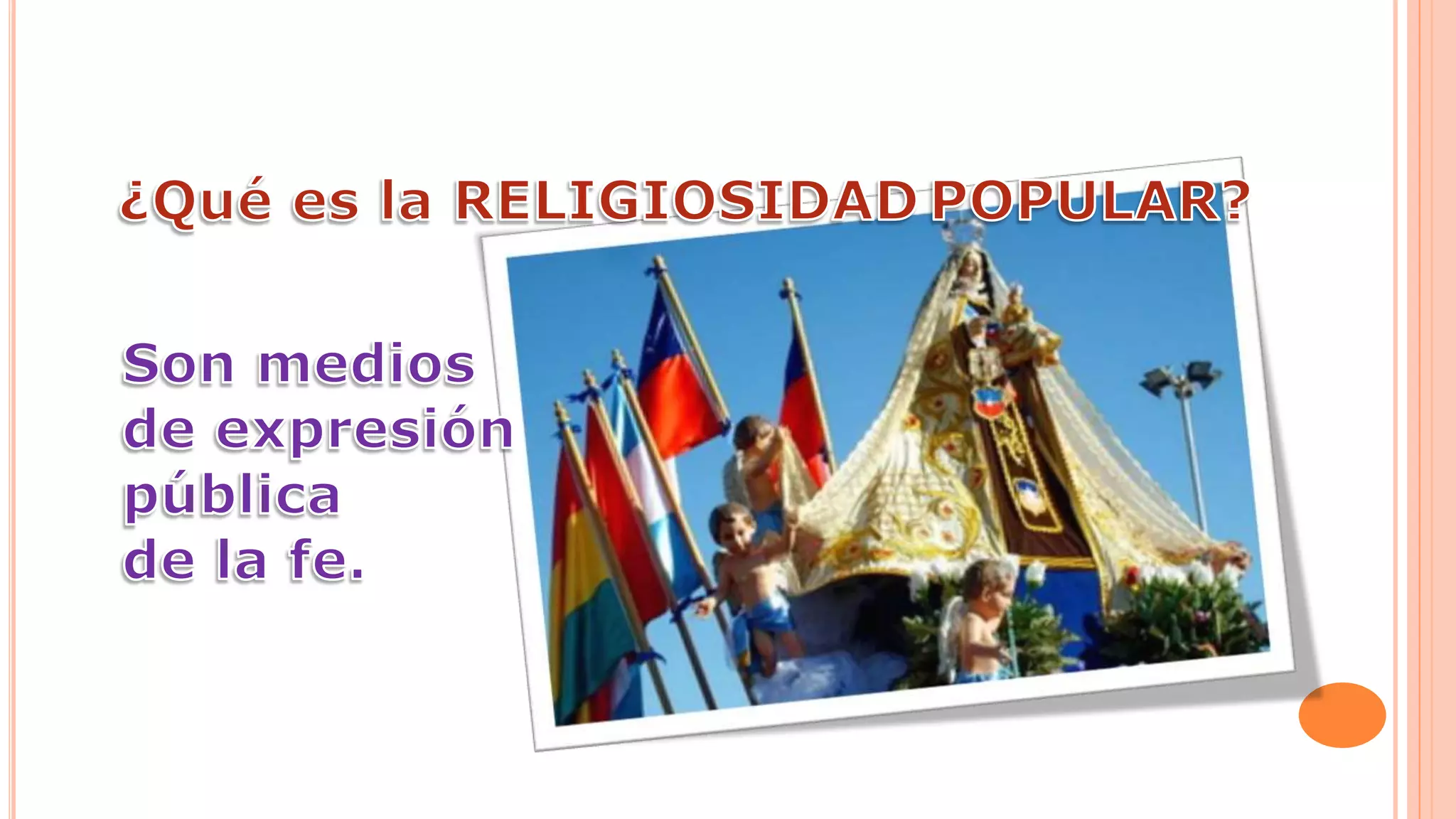 La religiosidad popular | PPTX