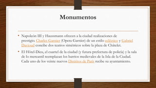 La remodelación de parís | PPTX