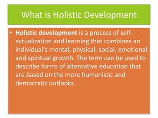 Developing the Whole Person | PPTX