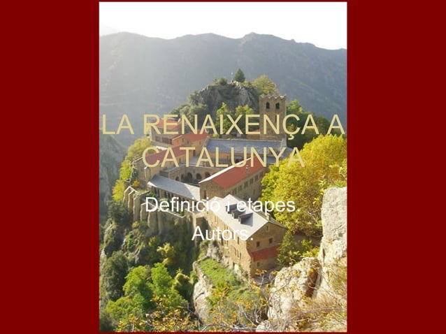 La RenaixençA A Catalunya Pp | PPT