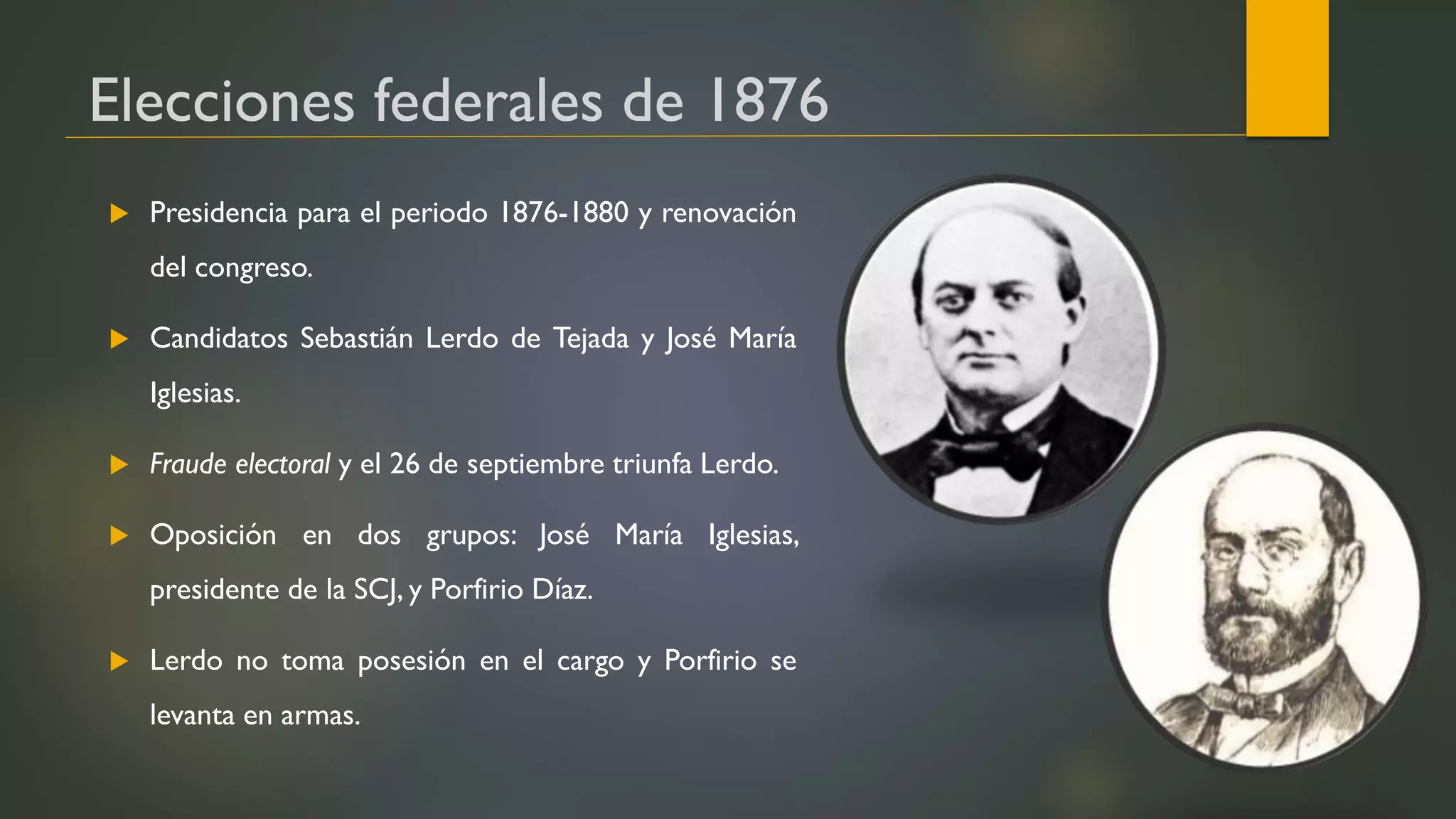 La República Restaurada, México (1867-1876) | PPT
