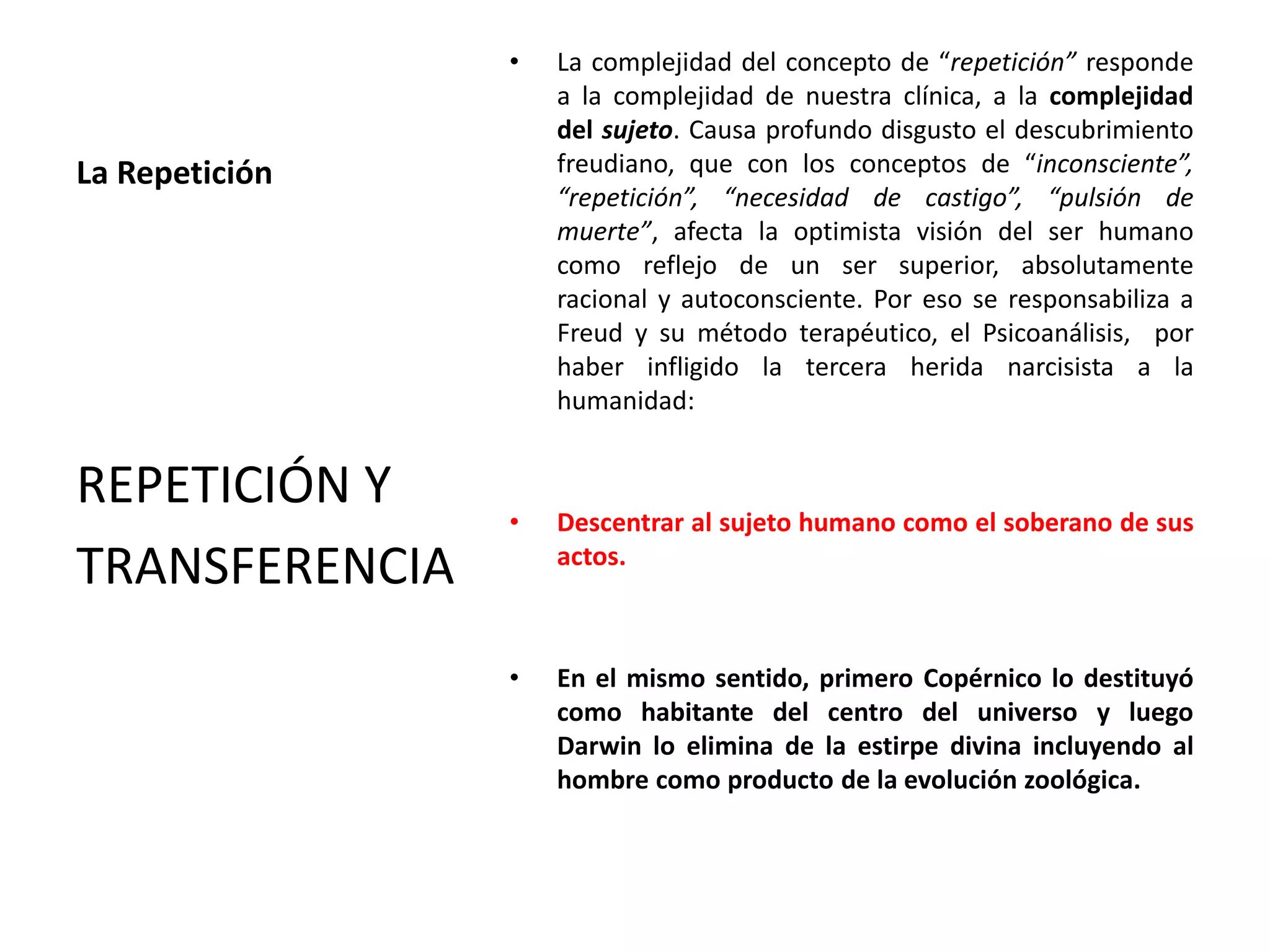 La repetición como concepto fundamental | PPTX