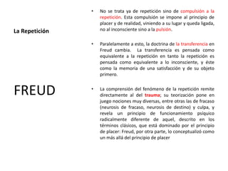La repetición como concepto fundamental | PPTX