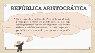 La republica aristocrática | PPTX