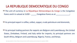 LA REPUBLIQUE DEMOCRATIQUE DU CONGO By OLUDELE MAFOLASIRE And GANIAT ...