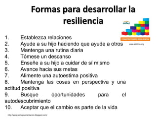 La resiliencia | PPTX