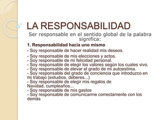 La responsabilidad | PPTX