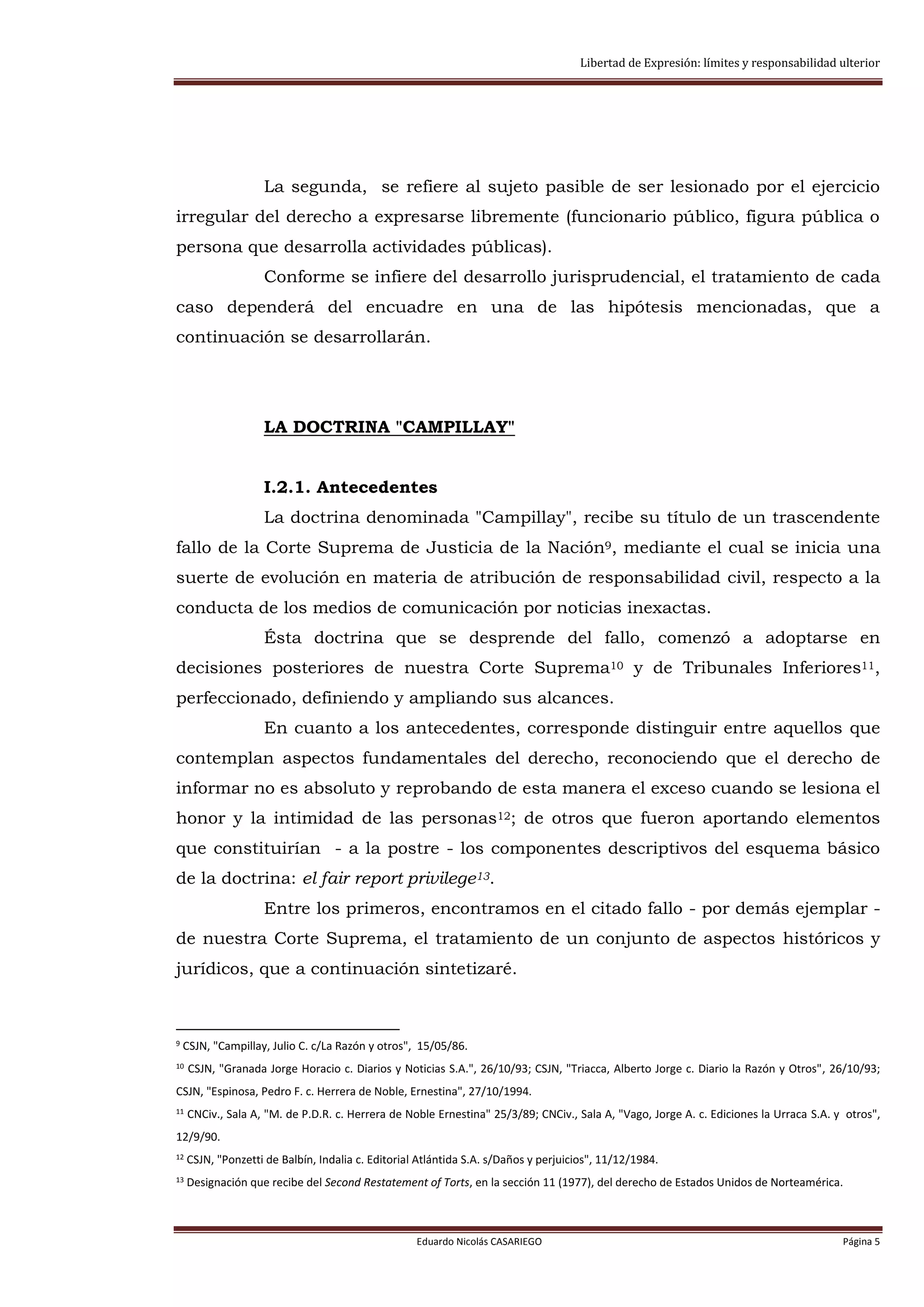 La responsabilidad de los medios de comunicación tesis (2) | DOC