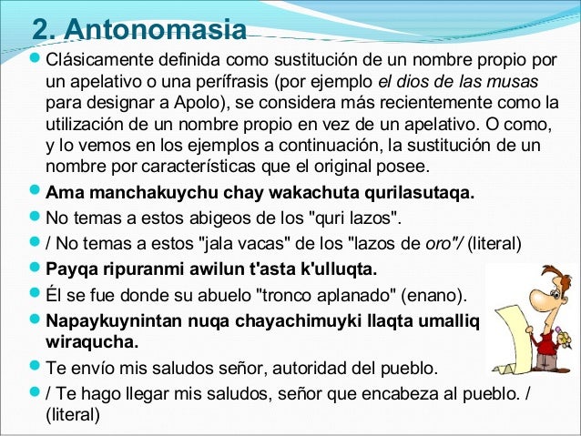 Antonomasia Definicion