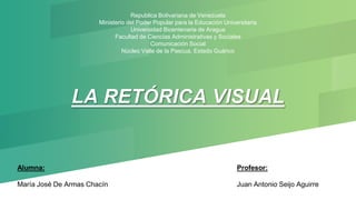 La retorica visual | PPTX
