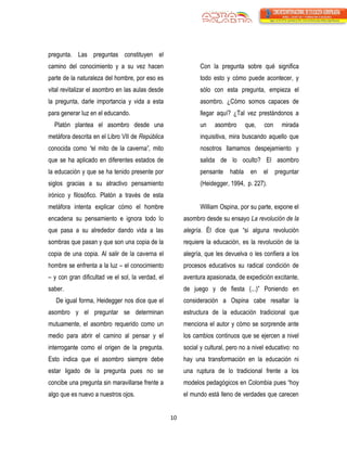 La revitalización del asombro en las aulas. | PDF