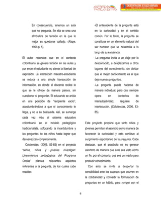 La revitalización del asombro en las aulas. | PDF