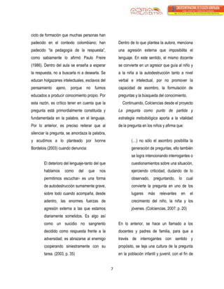 La revitalización del asombro en las aulas. | PDF