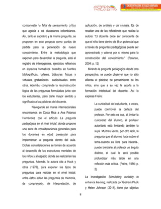 La revitalización del asombro en las aulas. | PDF