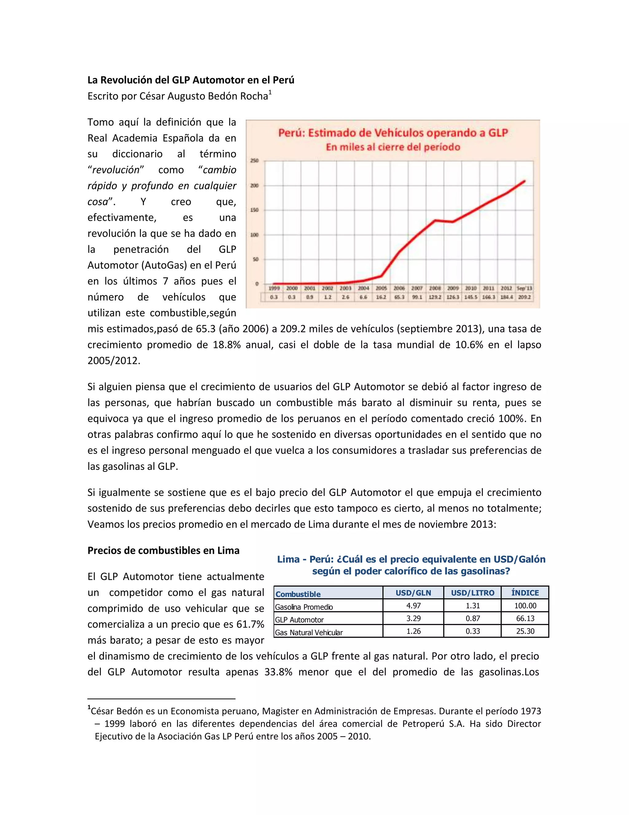 La revolución del glp automotor en el perú | DOCX