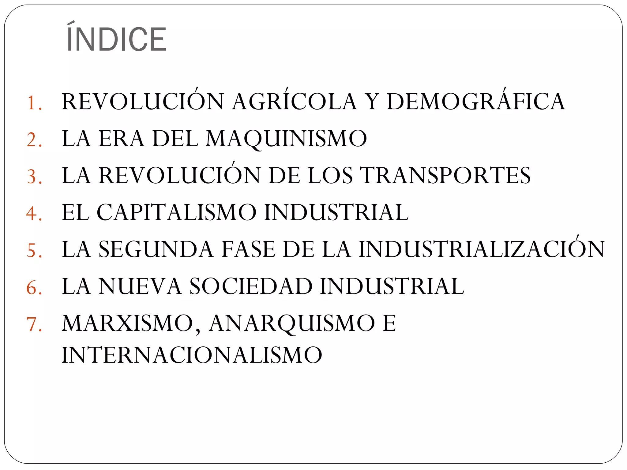 LA REVOLUCIÓN INDUSTIAL Y EL MOVIMIENTO OBRERO | PPT