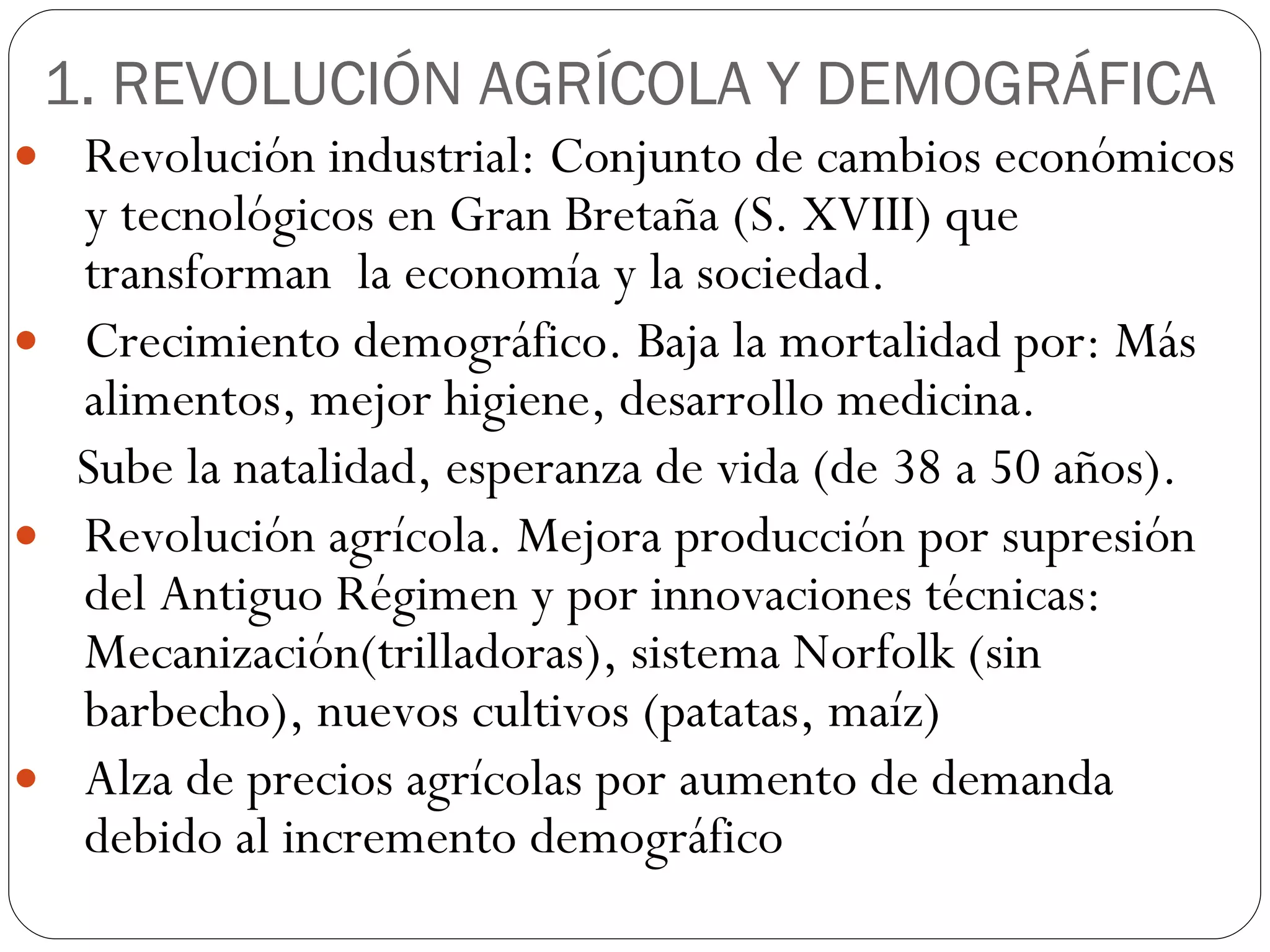 LA REVOLUCIÓN INDUSTIAL Y EL MOVIMIENTO OBRERO | PPT