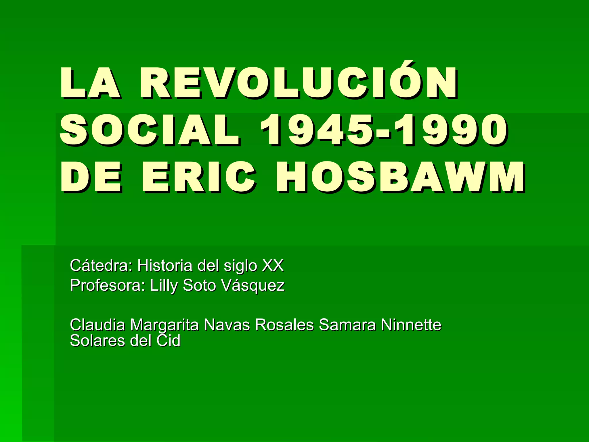 La revolucion social | PPT