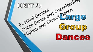 Large-Group-Dances (Cheer dance vs Cheerleading) | PPTX