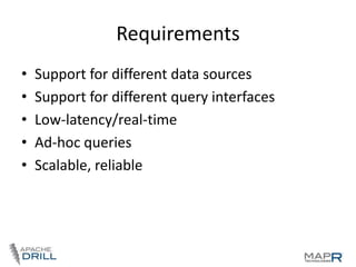 Large scale, interactive ad-hoc queries over different datastores with ...