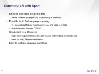Training Large-scale Ad Ranking Models in Spark | PDF