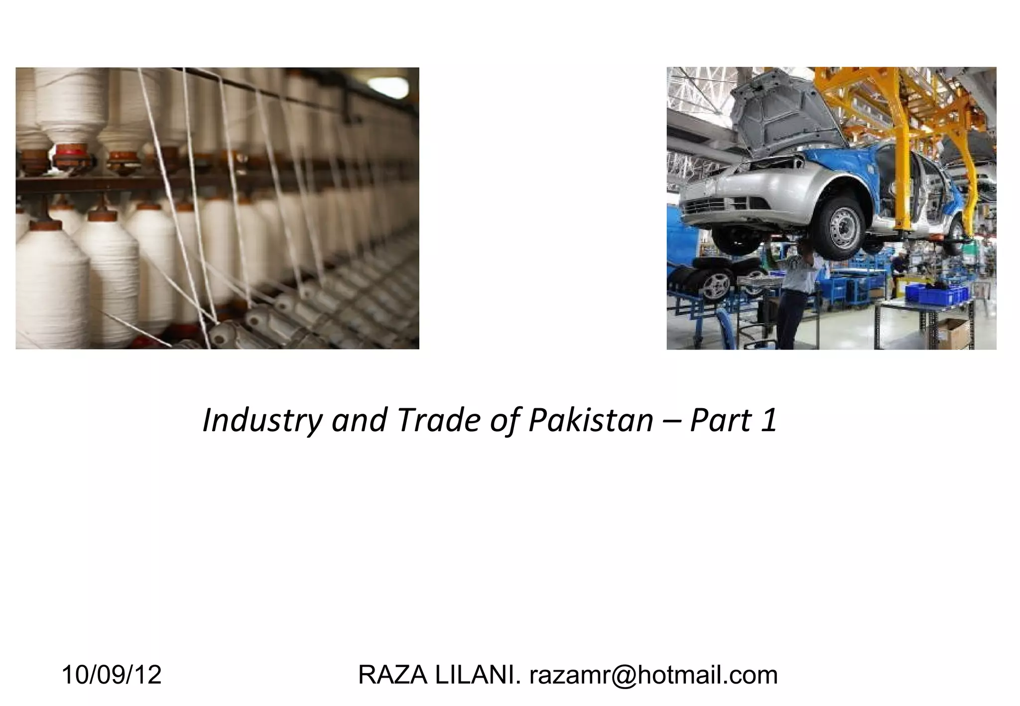 Large scale-industrial-development-in-pakistan | PPT
