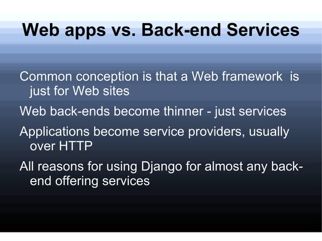 Large Scale Processing with Django | ODP | Computing | Technology & Computing