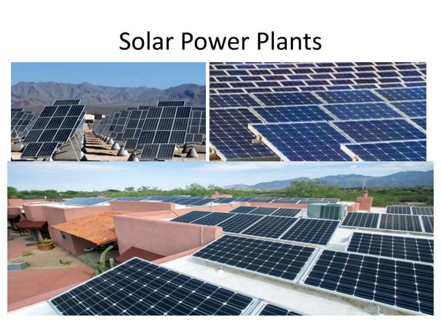 Large scale solar power plants | PPT