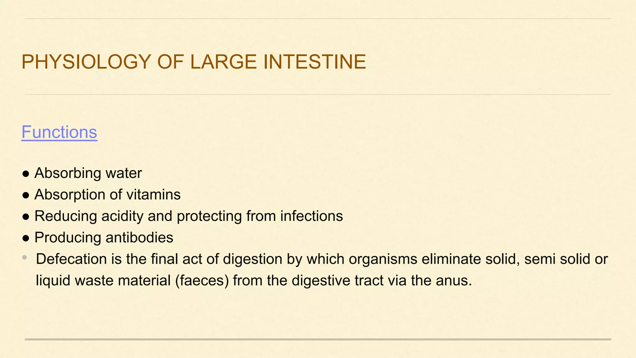 Disorders related to large intestine | PPTX