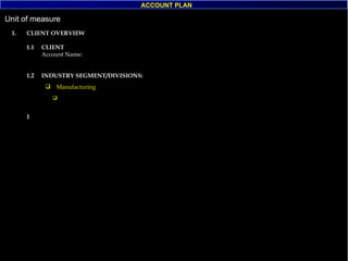 Large Account Plan Presentation | PPT