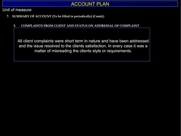 Large Account Plan Presentation | PPT | Business Accounting & Finance ...